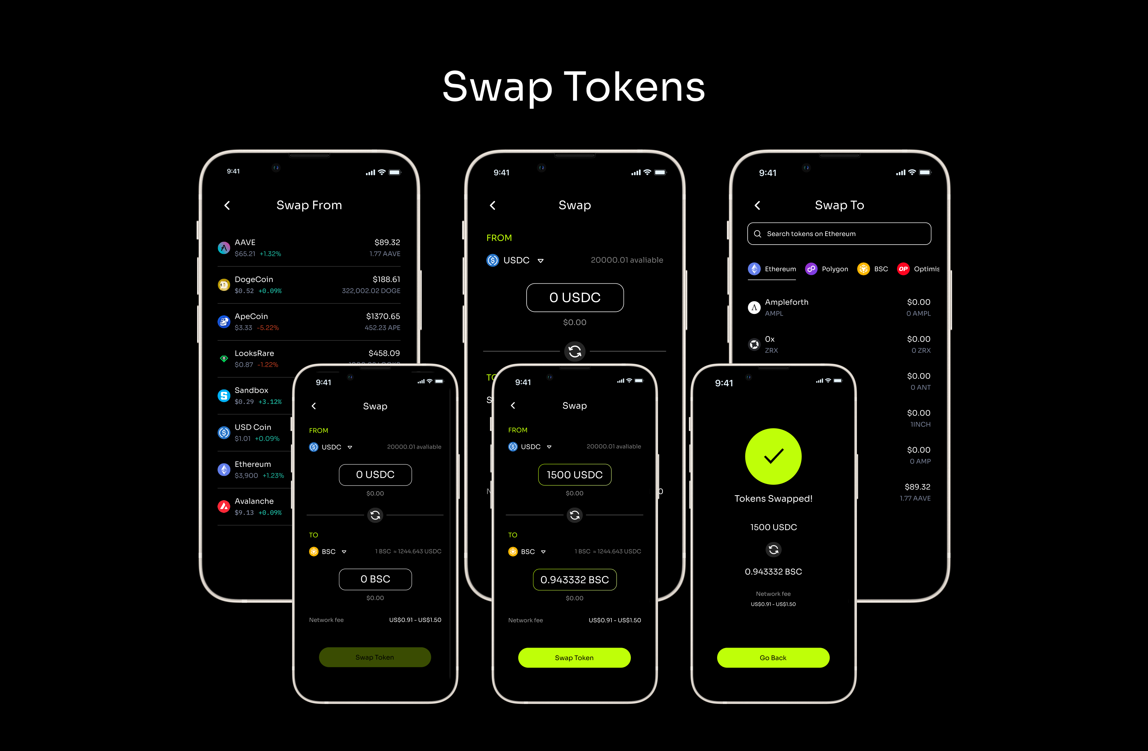 All-in-One MultiChain Crypto & NFT Wallet UI KIT In Flutter by IRSolutions
